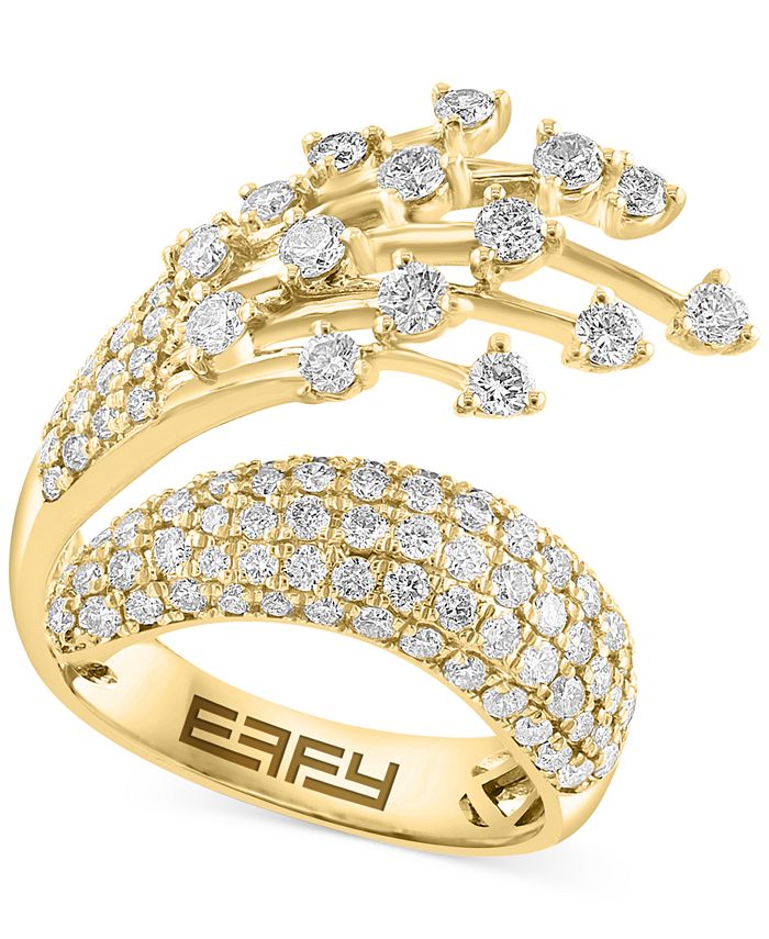 EFFY Collection EFFY® Diamond Wrap Ring (1-5/8 ct. t.w.) in 14k Gold ...