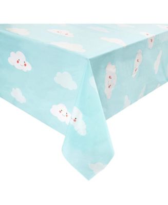 Blue Panda Cloud Party Table Covers for Kids Birthday (54 x 108 in, 3 ...