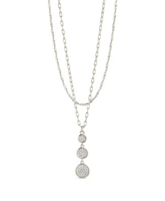 Sterling Forever Amy Layered Necklace - Macy's
