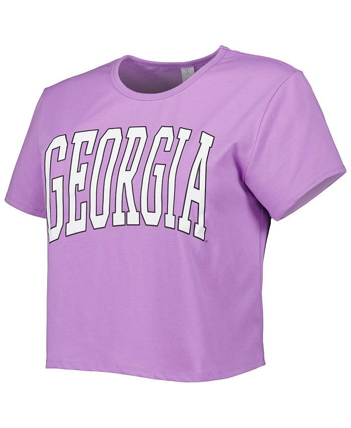 ZooZatz Women's Purple Georgia Bulldogs Core Fashion Cropped T-shirt ...