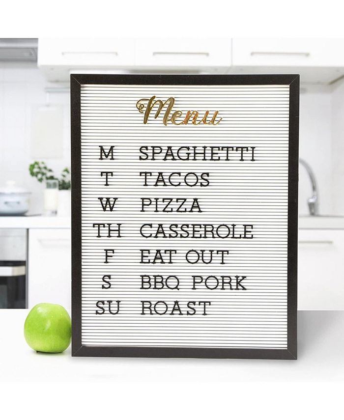 DCWV Framed Letterboard-Black W/White Insert - Macy's