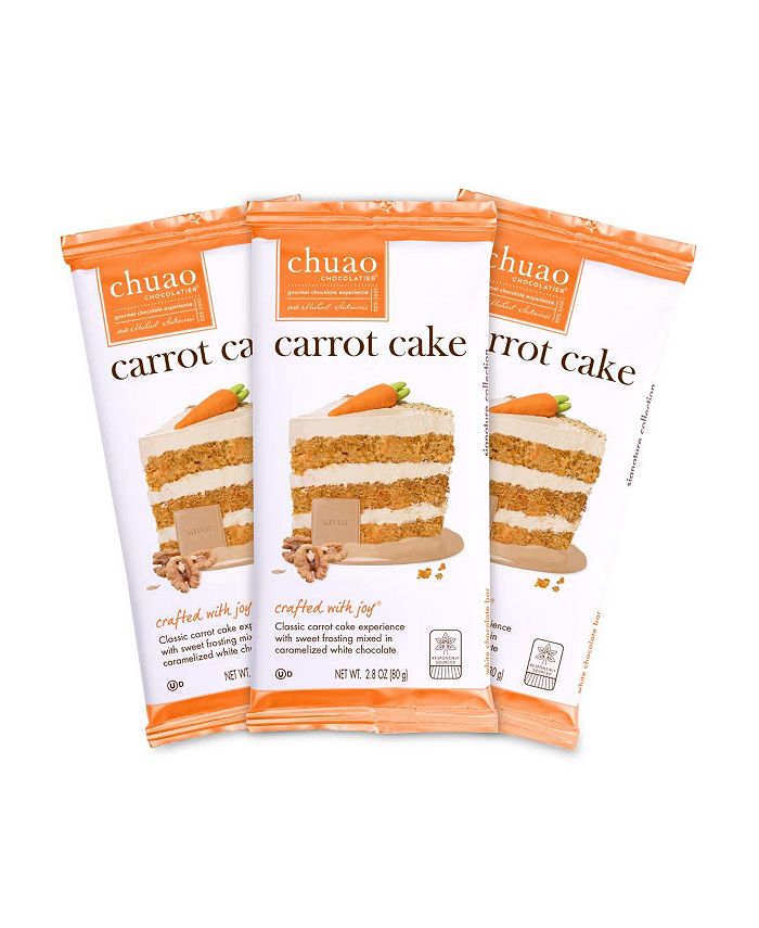 Chuao Chocolatier Carrot Cake White Chocolate Bars Gourmet Caramel ...