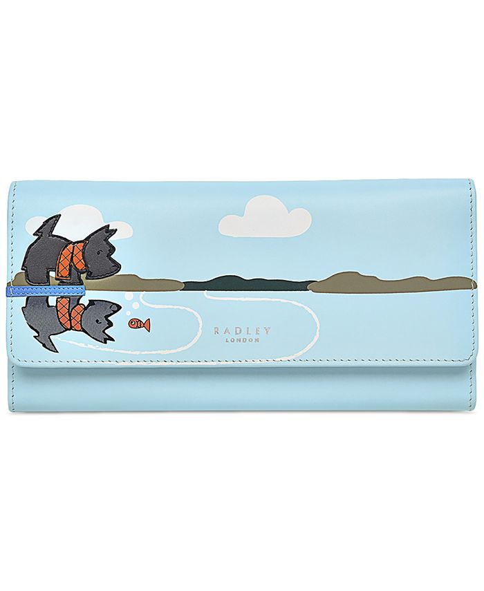 Radley London Scottie Dog Fish Lake Reflection Print Flapover Large ...