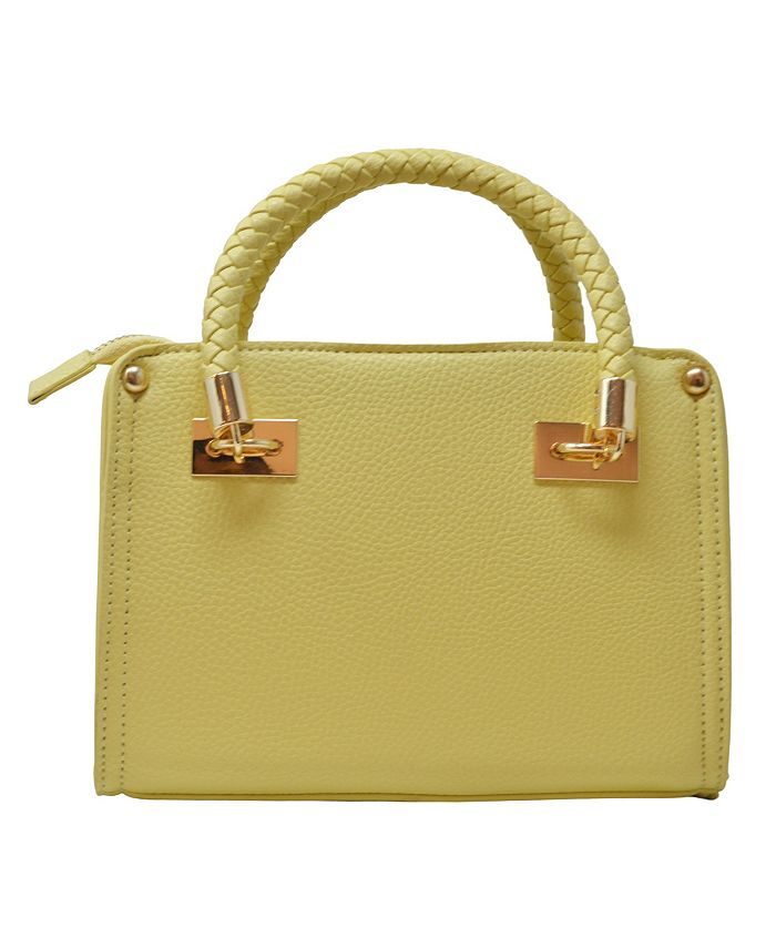 bebe Women's Alexandra Small Satchel Bag & Reviews - Handbags ...