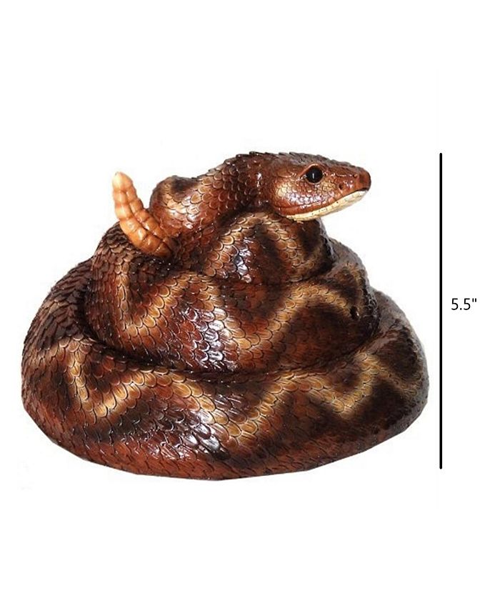 Michael Carr Designs Rattle Snake Resin Statue, Motion Activated Sound ...