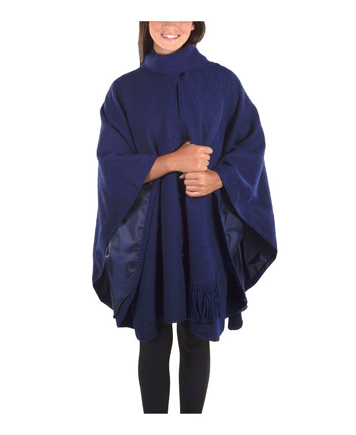 Simply Natural Women's Alpaca Lined Cape - Macy's