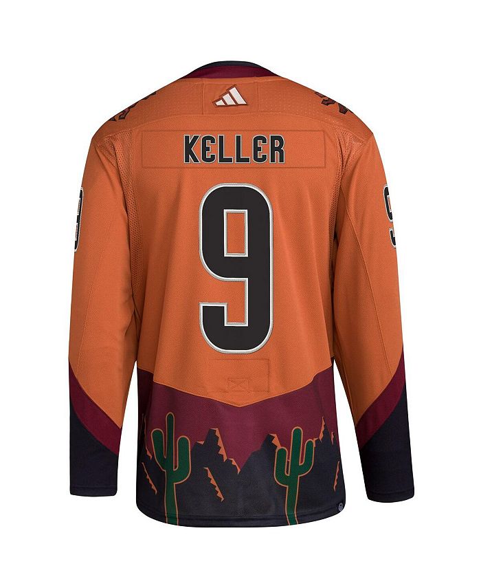 adidas Men's Clayton Keller Burnt Orange Arizona Coyotes Reverse Retro ...