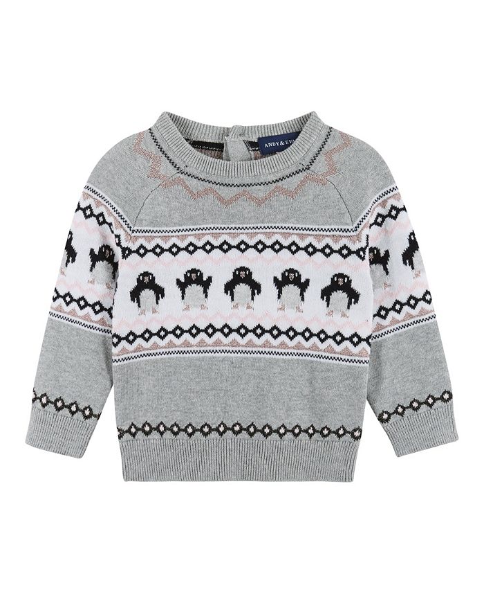 Andy & Evan Infant Girls Fair Isle Sweater Set - Macy's