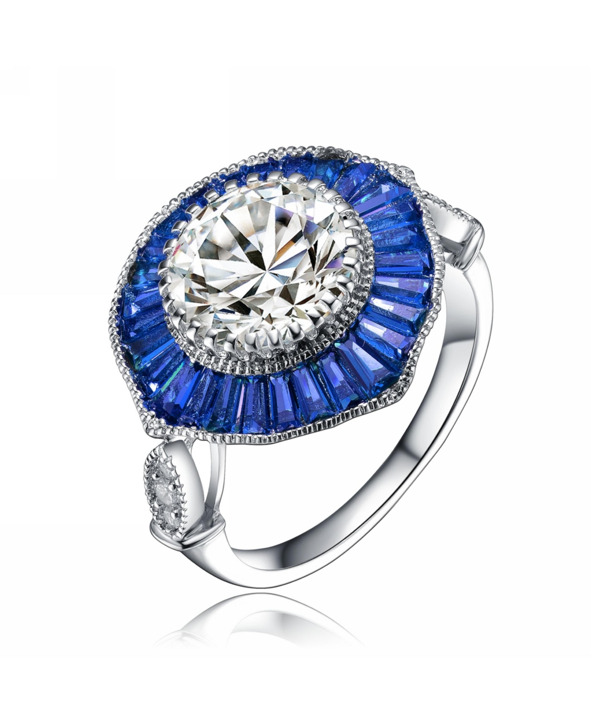 Click here for Sterling Silver Baguette and Round Cubic Zirconia... prices