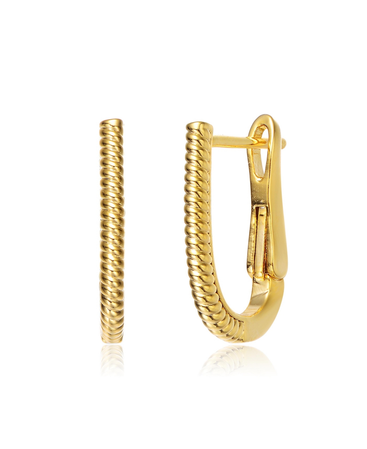Click here for 14K Gold Plated "U" Small Hoop Earrings... prices