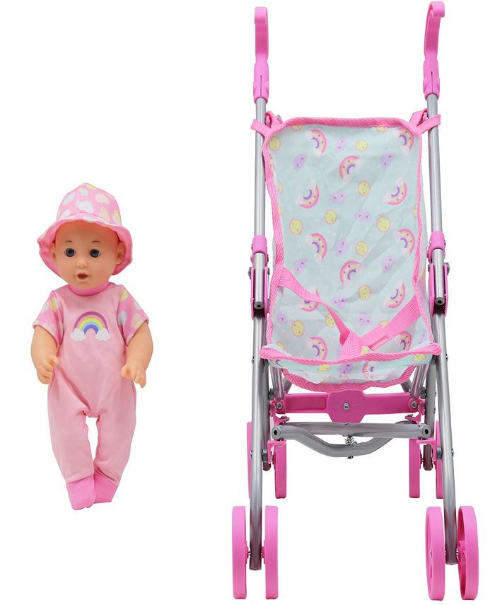 Dream Collection Stroller Set with Baby Doll Gi-go Dolls Kids 2 Piece ...