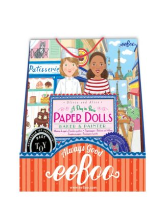 Eeboo Baker and Painter Paper Dolls 3 Piece Set - Macy's