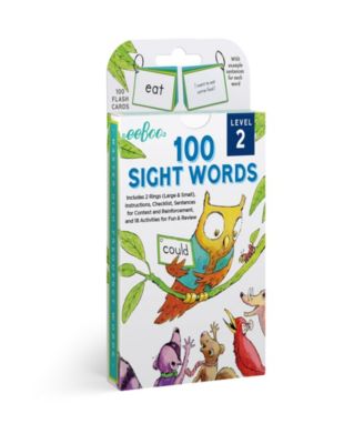 Eeboo 100 Sight Words Level 2 Educational Flash Cards - Macy's