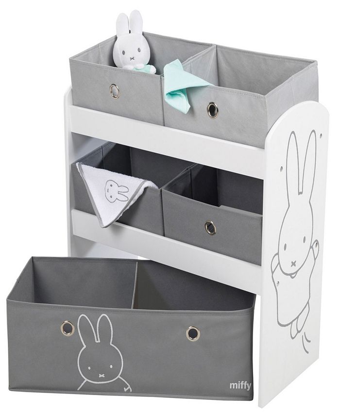 Miffy Play Shelf Roba Children's Multi Bin Toy Organizer Shelf Storage ...
