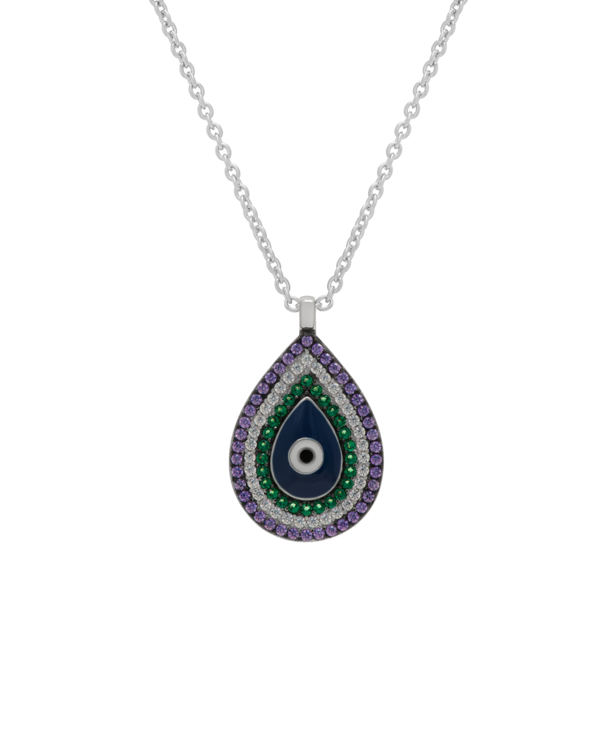 Click here for Macys Cubic Zirconia Evil Eye Pear - Silver prices