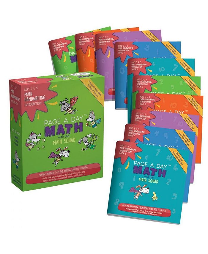 Page A Day Math Handwriting Introduction - Set of 10 Workbooks - Macy's