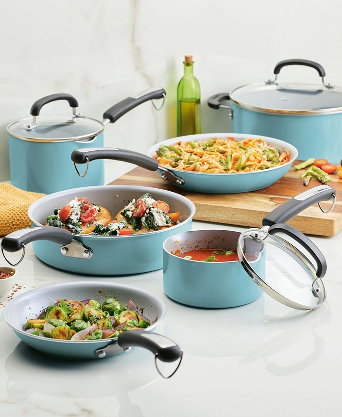Farberware Eco Advantage Ceramic Nonstick 13-Piece Cookware Set - Macy's