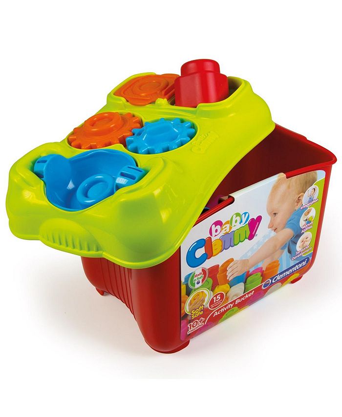 Creative Toy Company Baby Clemmy Activity Box - 15 Soft Clemmy Blocks ...