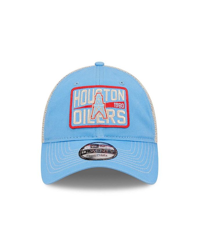 New Era Men's Navy and Natural Houston Oilers Gridiron Classics Devoted ...