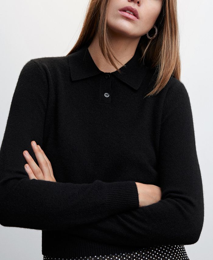 MANGO Women's Polo Neck Sweater - Macy's
