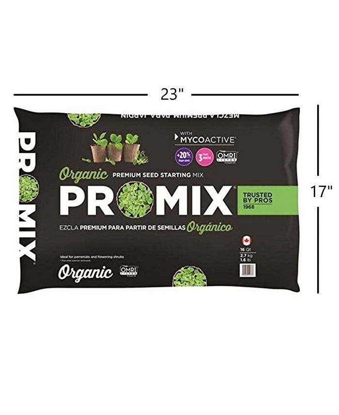 Premier Horticulture Inc PRO-MIX Organic Seed Starting Mix, 16 Quart ...