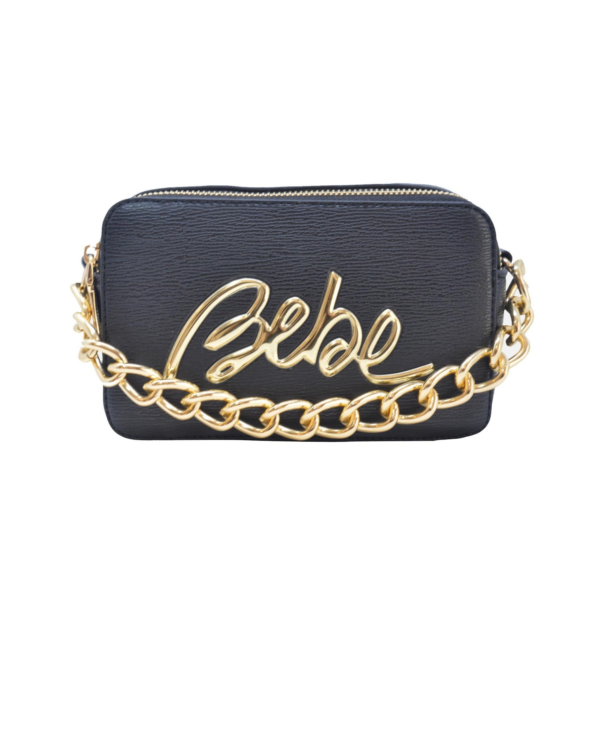 Bebe Gianna Camera Shoulder Bag In Black Logo/red | ModeSens