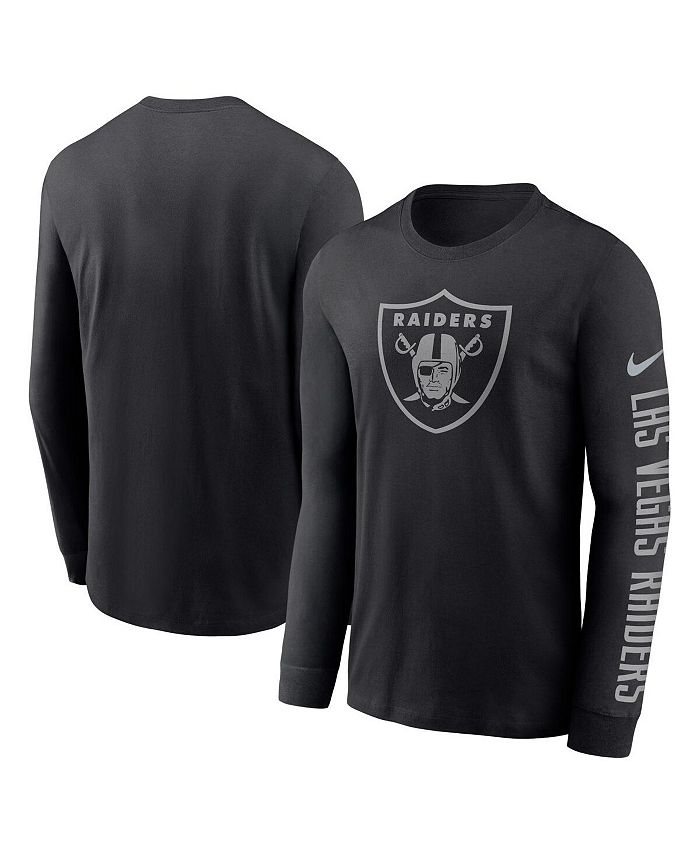 Nike Men's Black Las Vegas Raiders RFLCTV Name and Logo T-shirt - Macy's