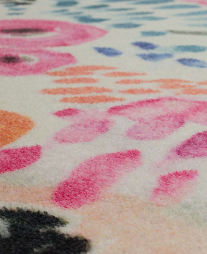 Mohawk Prismatic Watercolor Floral 3' x 5' Area Rug - Macy's