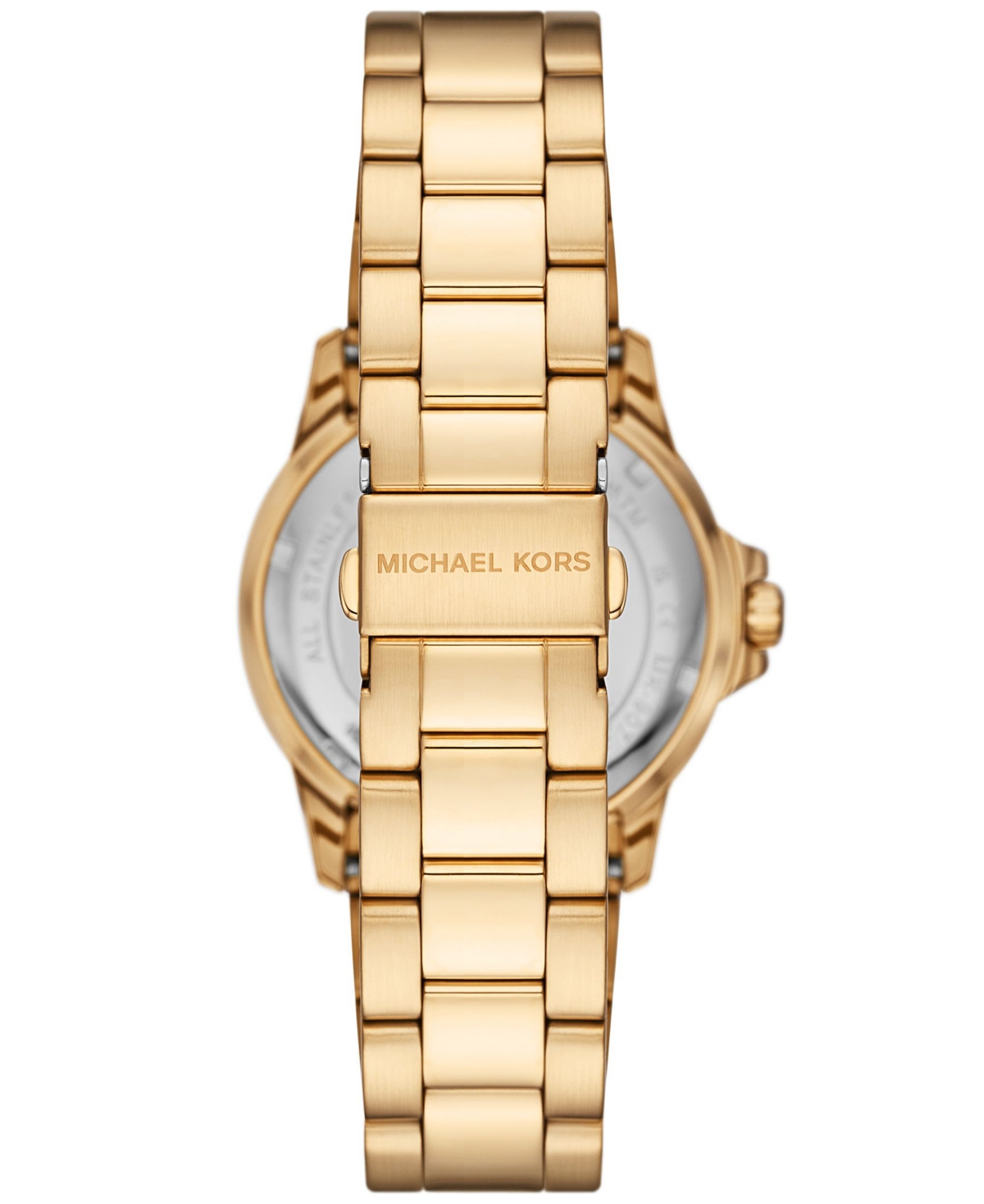Michael Kors Men's Everest Three-Hand Gold-Tone Stainless Steel ...