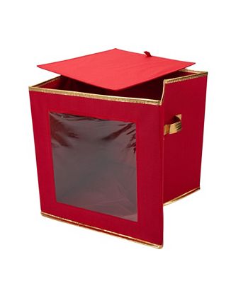 Simplify 27 Count Large Ornament Storage Box With See Through Window ...