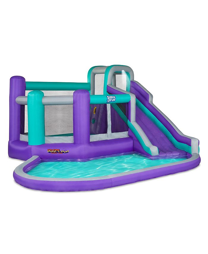 Sunny & Fun Inflatable Water Slide, Blow up Pool & Bounce House - Macy's
