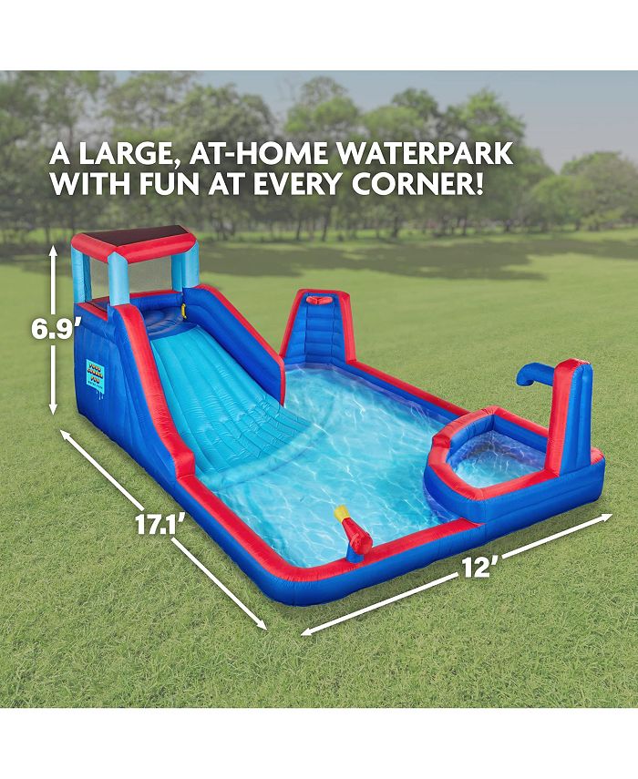 Sunny & Fun Inflatable Water Slide & Blow up Pool, Kids Water Park - Macy's