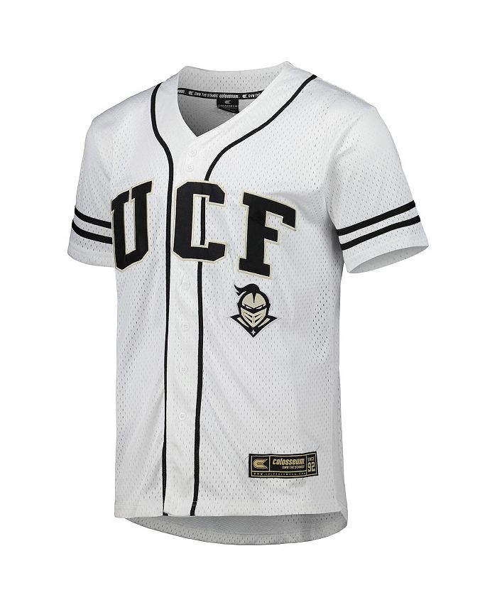 Colosseum Men's White Ucf Knights Free-Spirited Full-Button Baseball ...