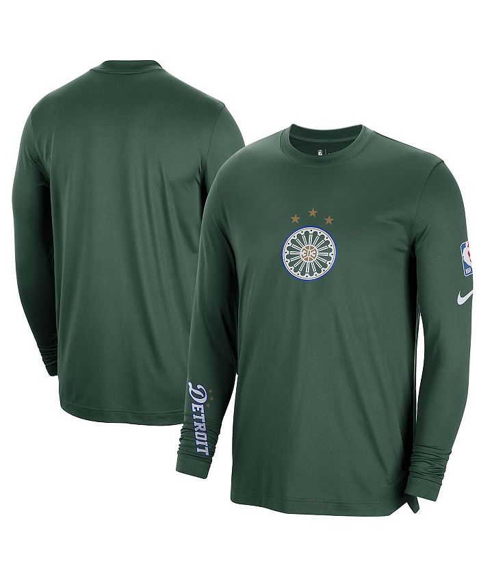 Nike Men's Green Detroit Pistons 2022/23 City Edition Pregame Warmup ...