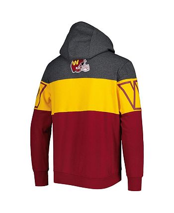 Starter Men's Heather Charcoal, Burgundy Washington Commanders Extreme Pullover Hoodie - Macy's