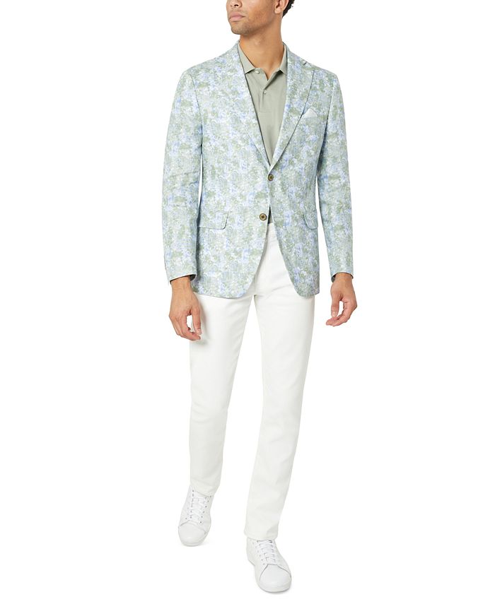 Tallia Slim Fit Patterned Linen Sportcoats - Macy's