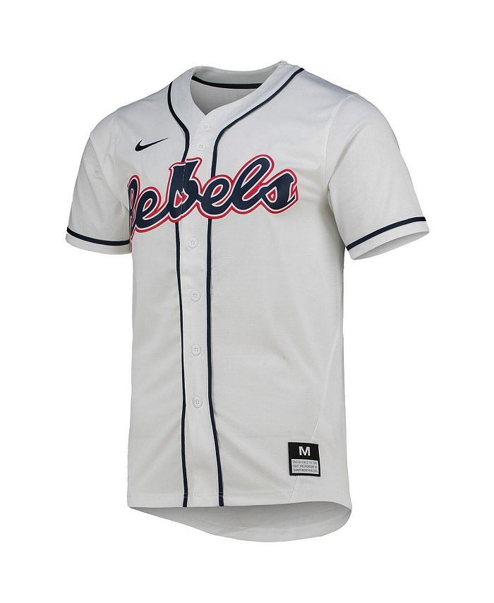 Nike Men's White Ole Miss Rebels Replica Baseball Jersey - Macy's
