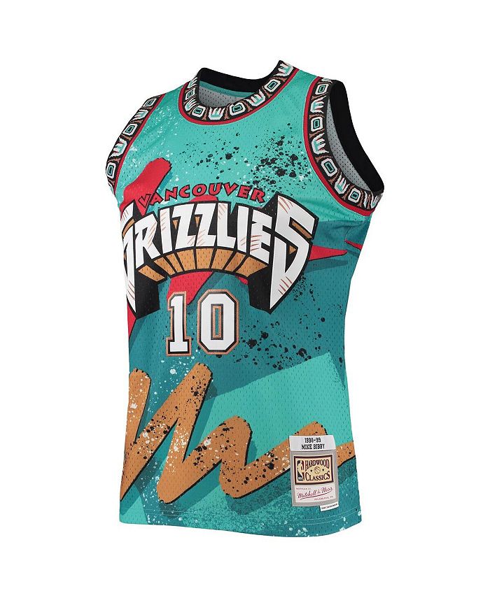 Mitchell & Ness Men's Mike Bibby Teal Vancouver Grizzlies Hardwood ...
