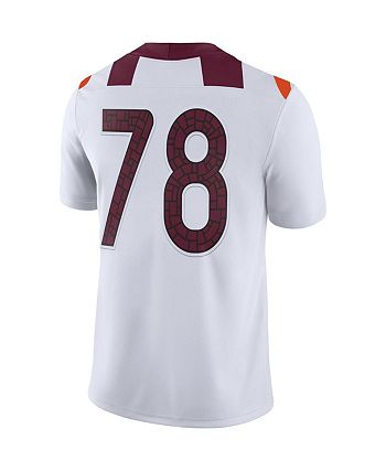 Nike Men's #78 White Virginia Tech Hokies Game Player Jersey - Macy's