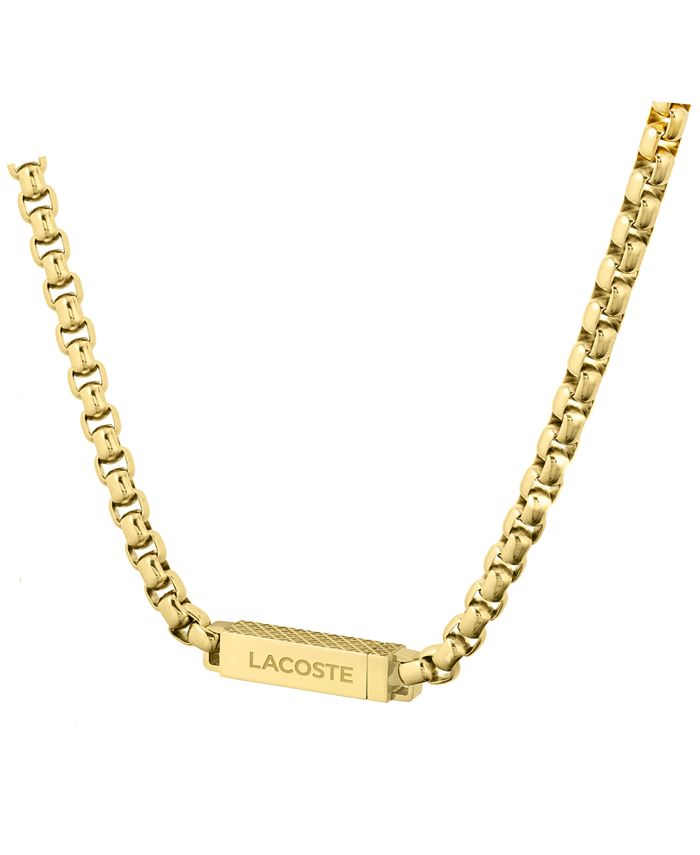 Lacoste Men's Box Chain Necklace - Macy's