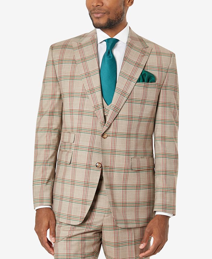 Tayion Collection Men's Classic-Fit Wool Blend Suit Jacket - Macy's