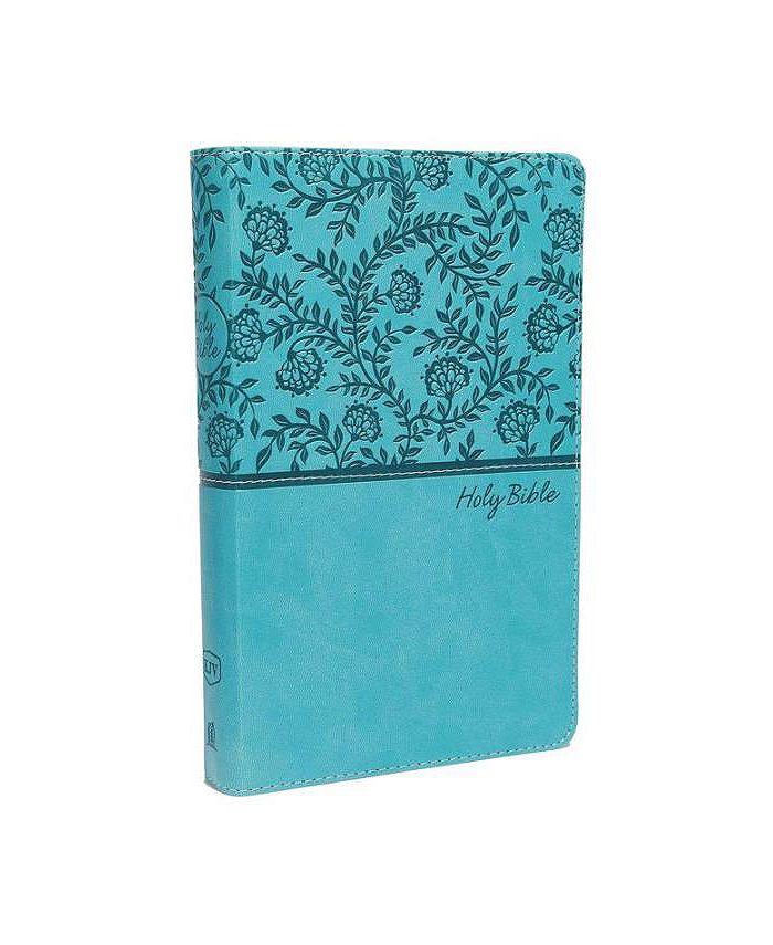 Barnes & Noble KJV Holy Bible: Deluxe Gift Bible, Teal Leathersoft, Red ...