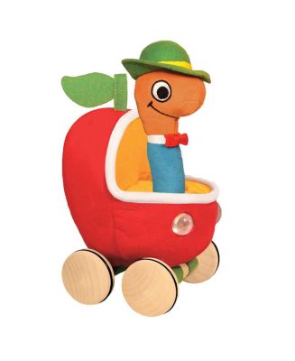 Yottoy Lowly Worm Soft Toy 7.5” with Applecar 6” - Macy's