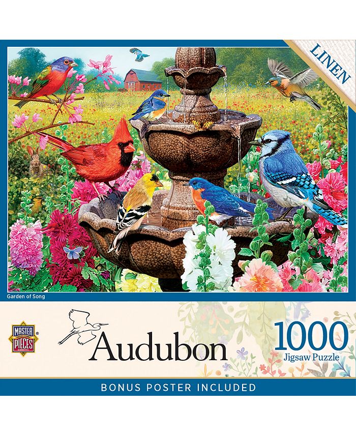 Masterpieces Audubon - Garden of Song 1000 Piece Jigsaw Puzzle - Macy's