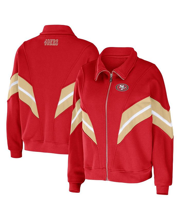 WEAR by Erin Andrews Women's Scarlet San Francisco 49ers Yarn Dye ...