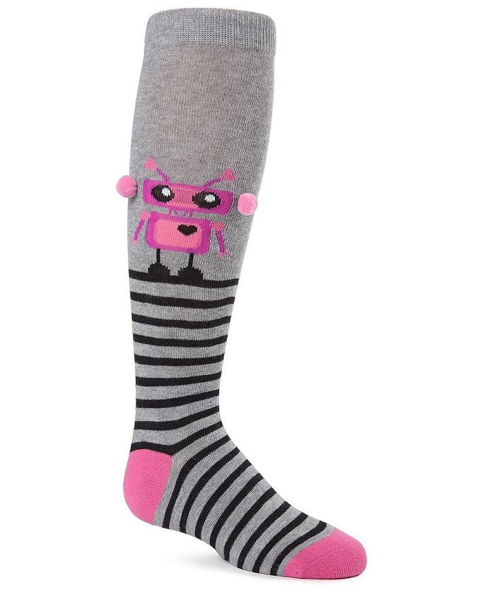 MeMoi Girl's Rockin’ Robots Knee Socks - Macy's