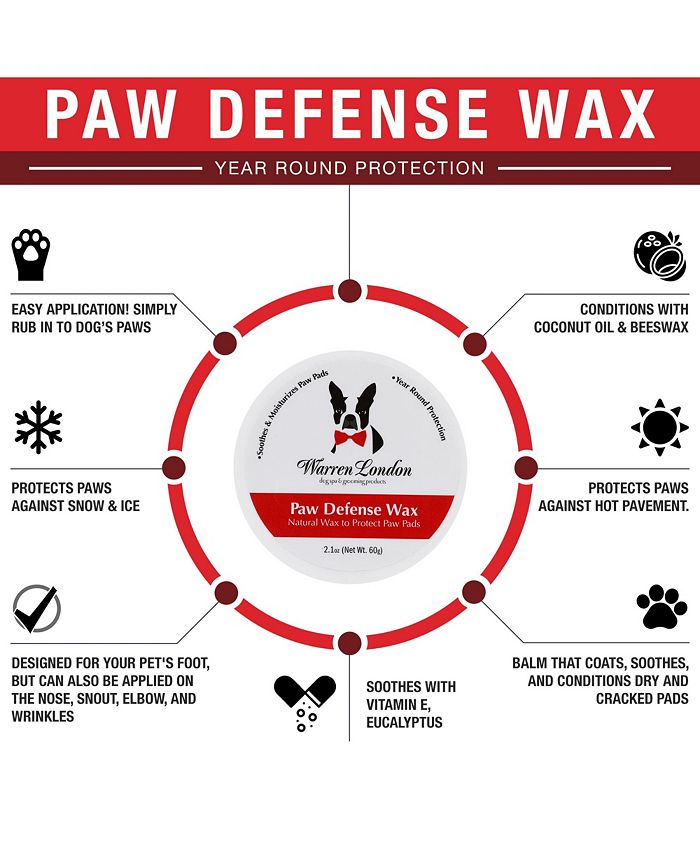 Warren London Paw Defense Wax for Dog Paws by | Paw Balm w/ Vitamin E ...