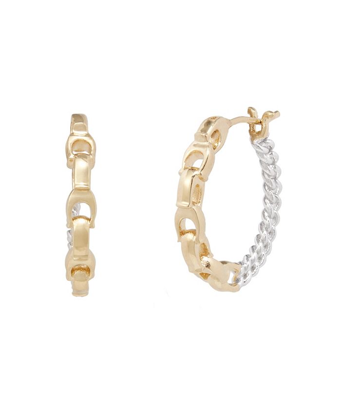 COACH Signature Mixed Hoop Earrings - Macy's