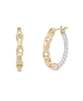COACH Signature Mixed Hoop Earrings - Macy's