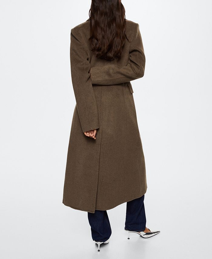 MANGO Women's Fitted Handmade Coat - Macy's